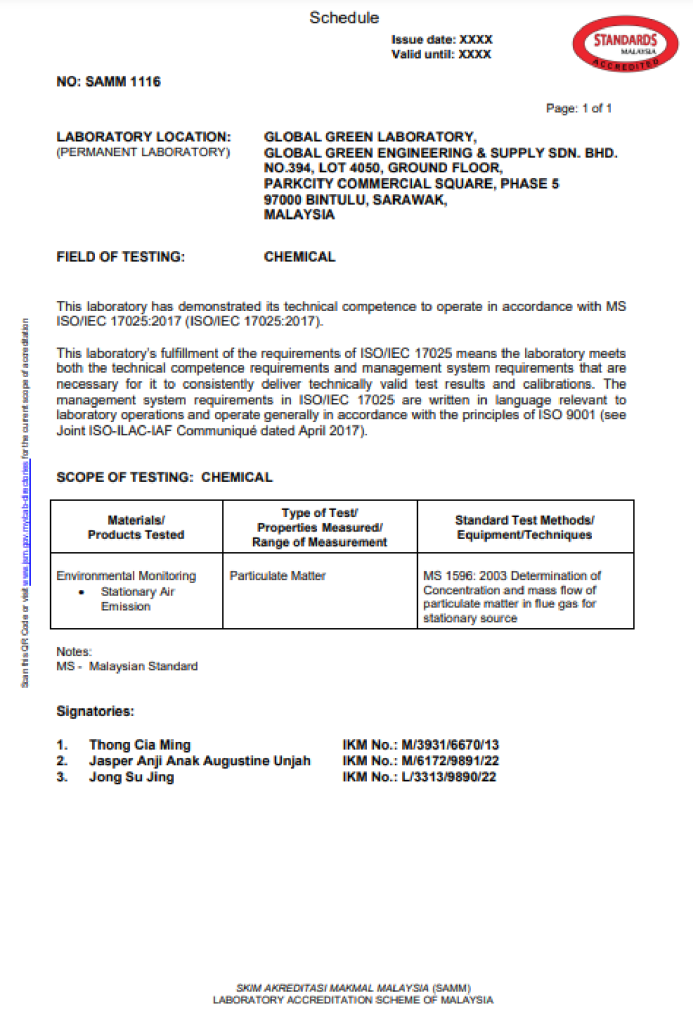 Global Green Laboratory Services Sdn Bhd – Global Green Group